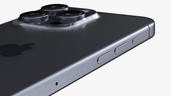 modelo 3d Apple iPhone 15 Pro Max Azul Titanio - TurboSquid 2124560