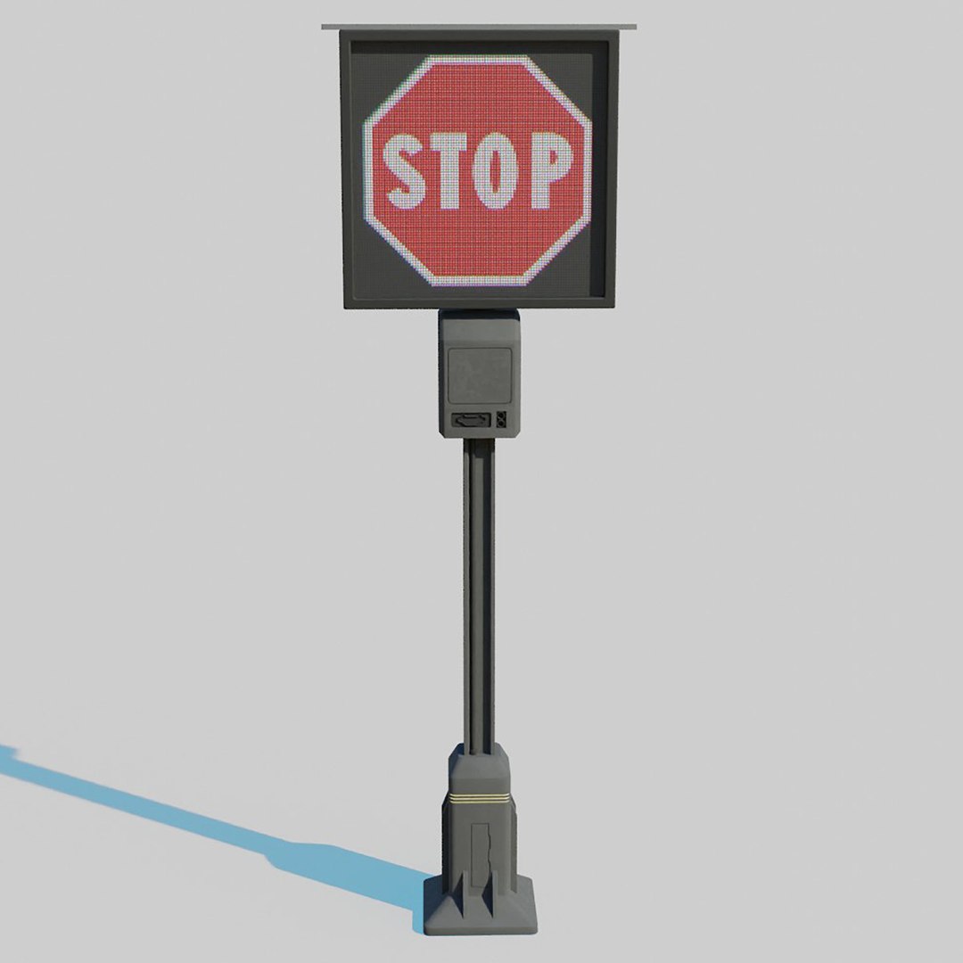 Cyberpunk Street Signs Model - TurboSquid 1945061