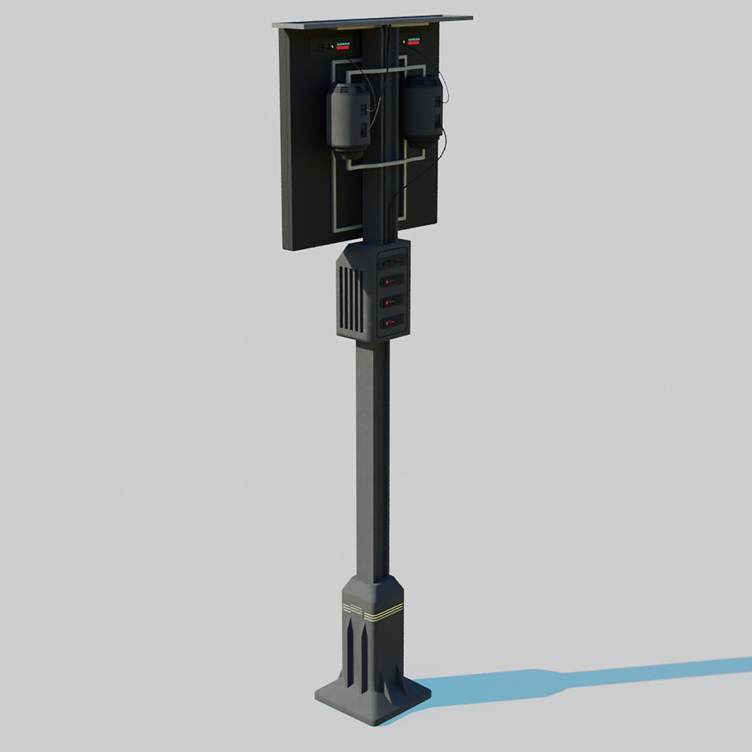 Cyberpunk Street Signs Model - TurboSquid 1945061