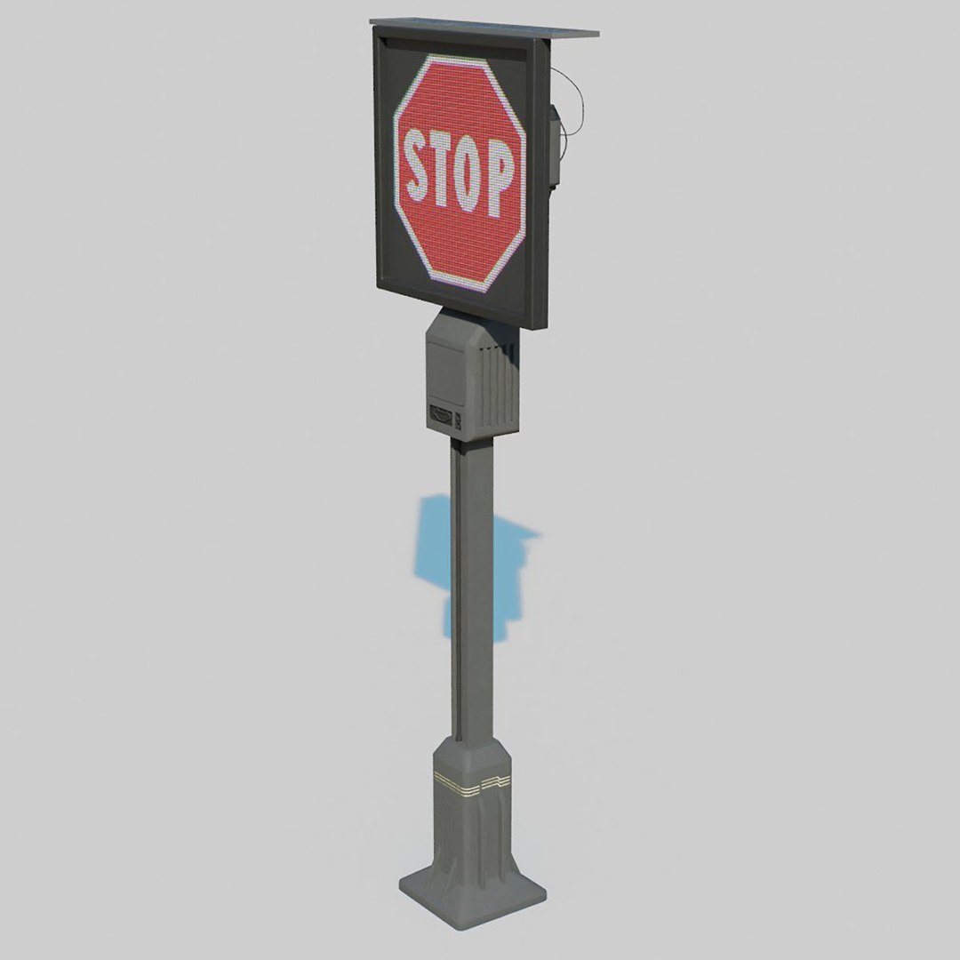 Cyberpunk Street Signs Model - TurboSquid 1945061