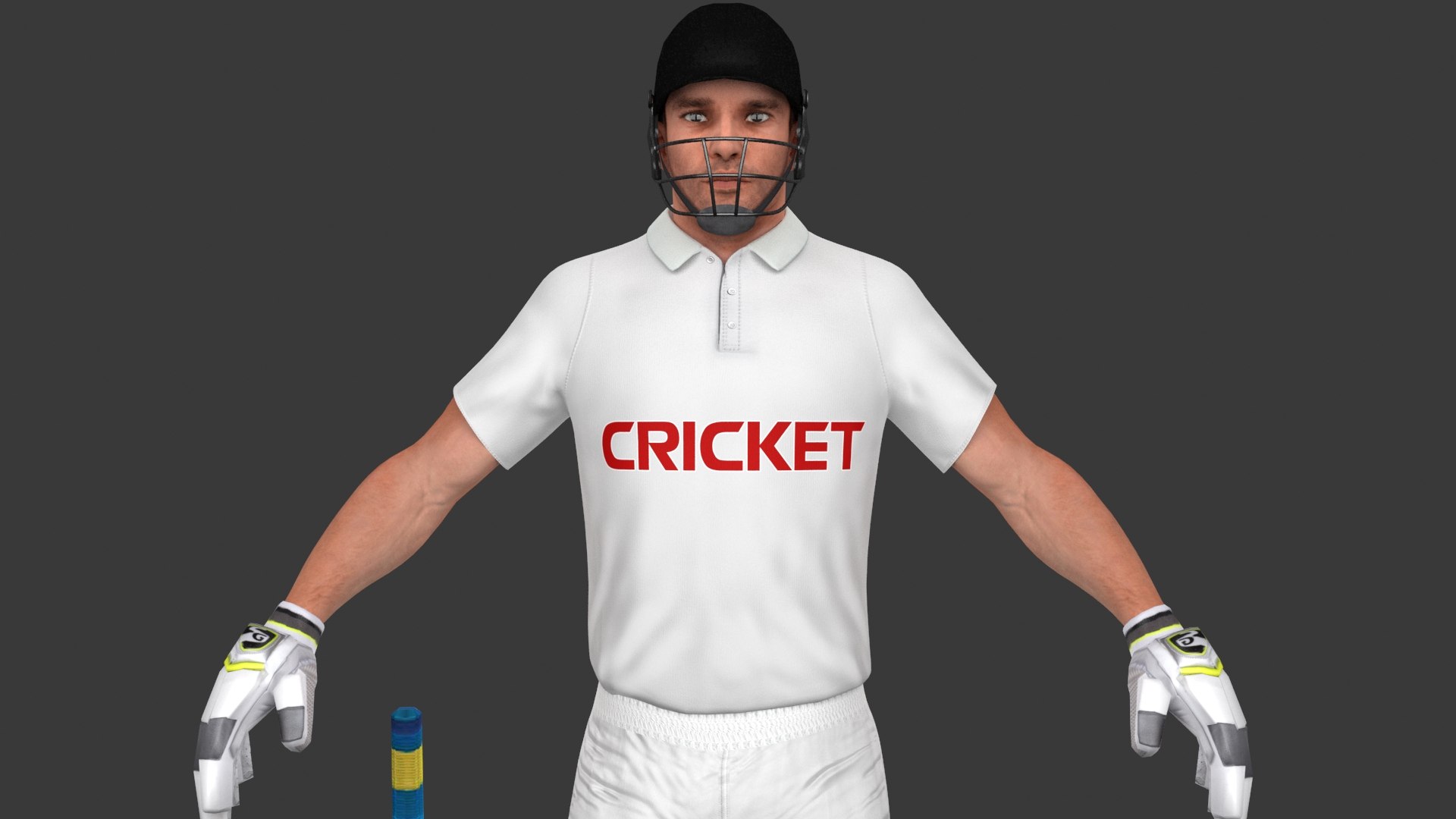 3D Model Cricket Players - TurboSquid 1806008