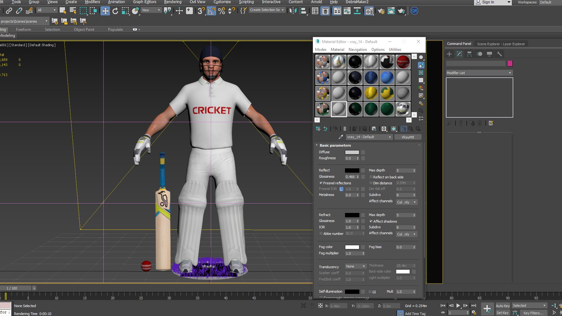 3D model Cricket Players - TurboSquid 1806008