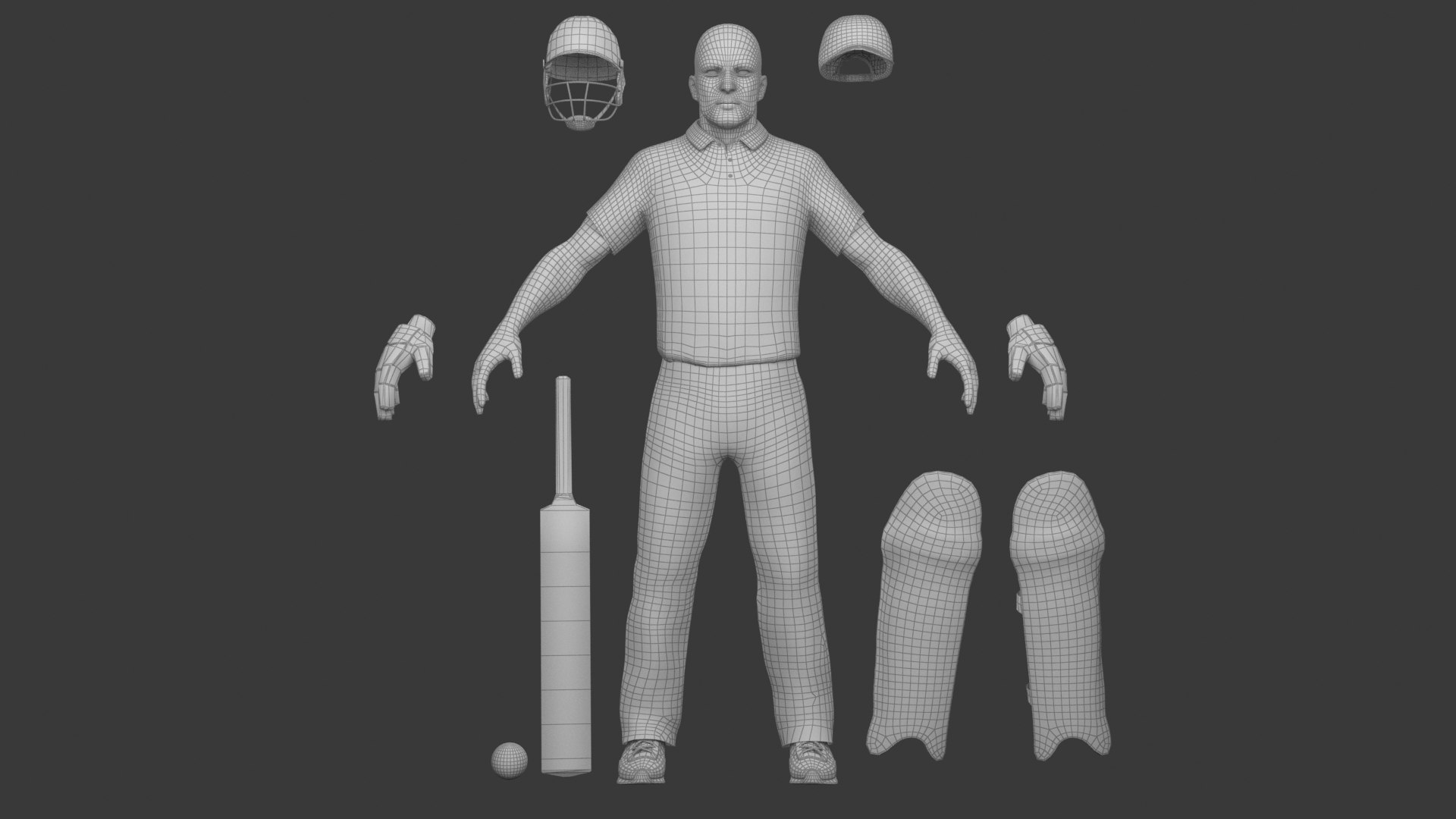 3D model Cricket Players - TurboSquid 1806008