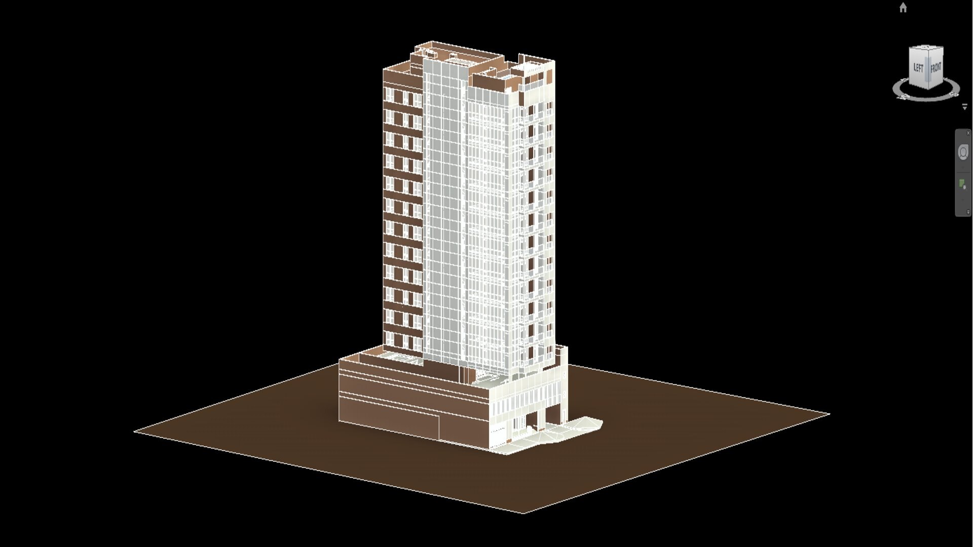 Residential Tower With Podium Model - TurboSquid 2165981