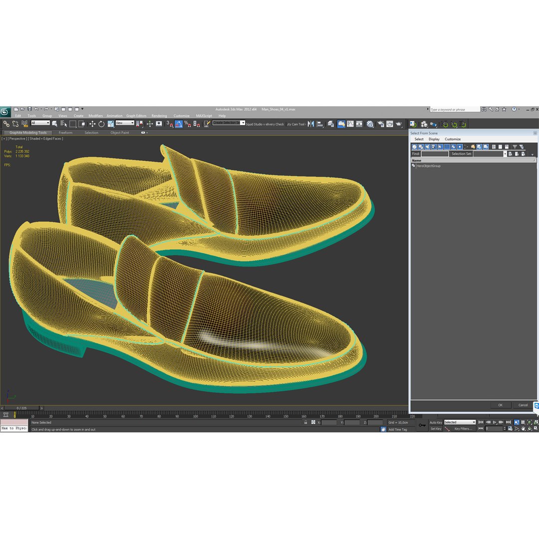 Max Man Shoes 4 Modeled