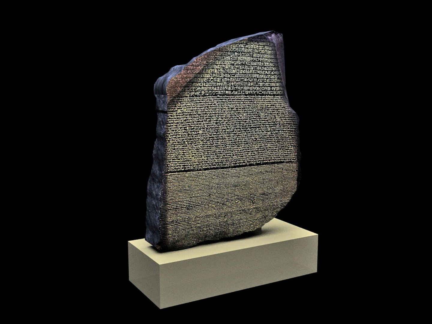 3D egyptian rosetta stone egypt - TurboSquid 1318867