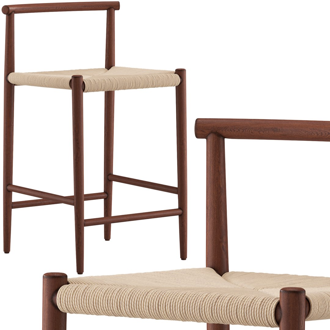 3D CB2 Sable Counter Stool - TurboSquid 2163833