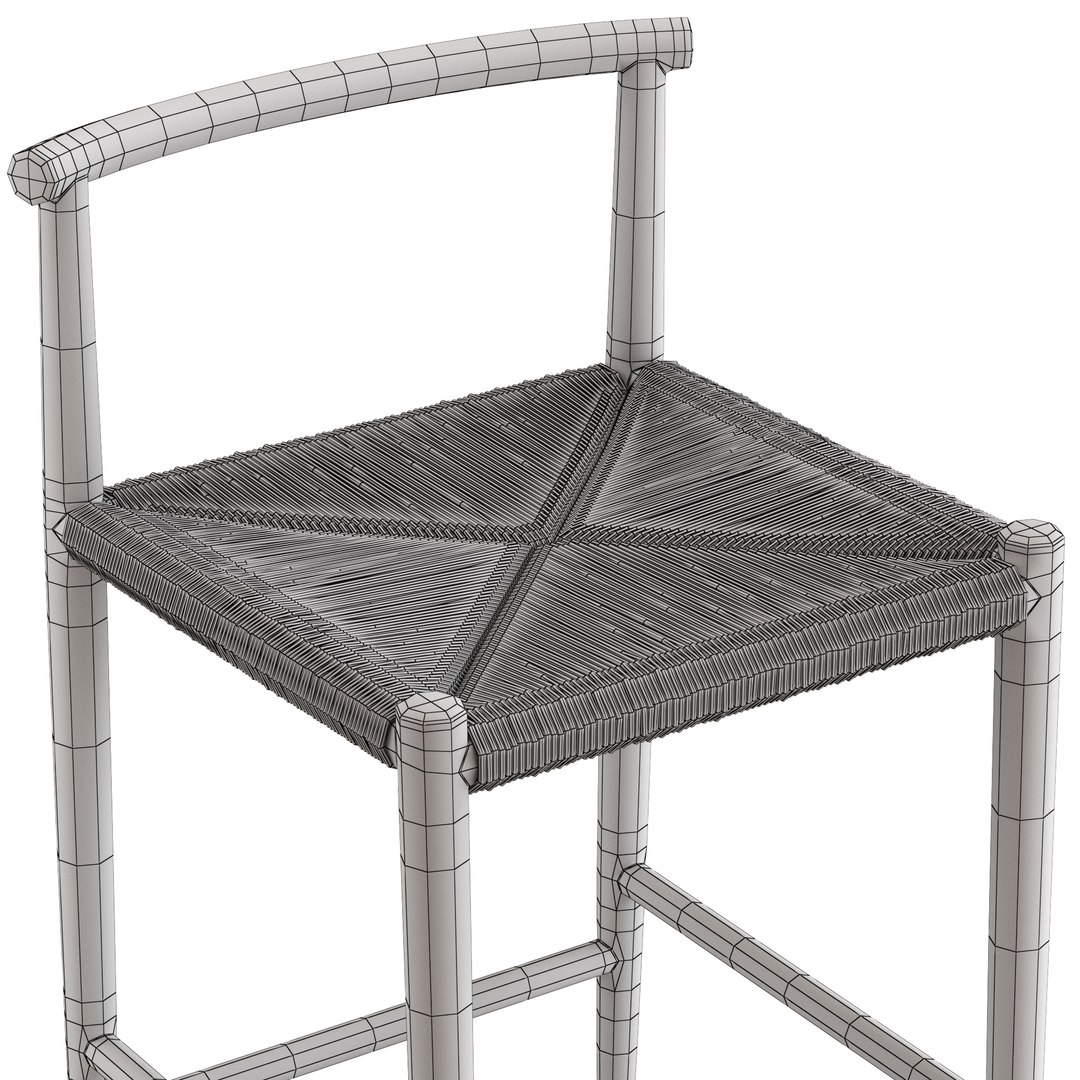 3D CB2 Sable Counter Stool - TurboSquid 2163833