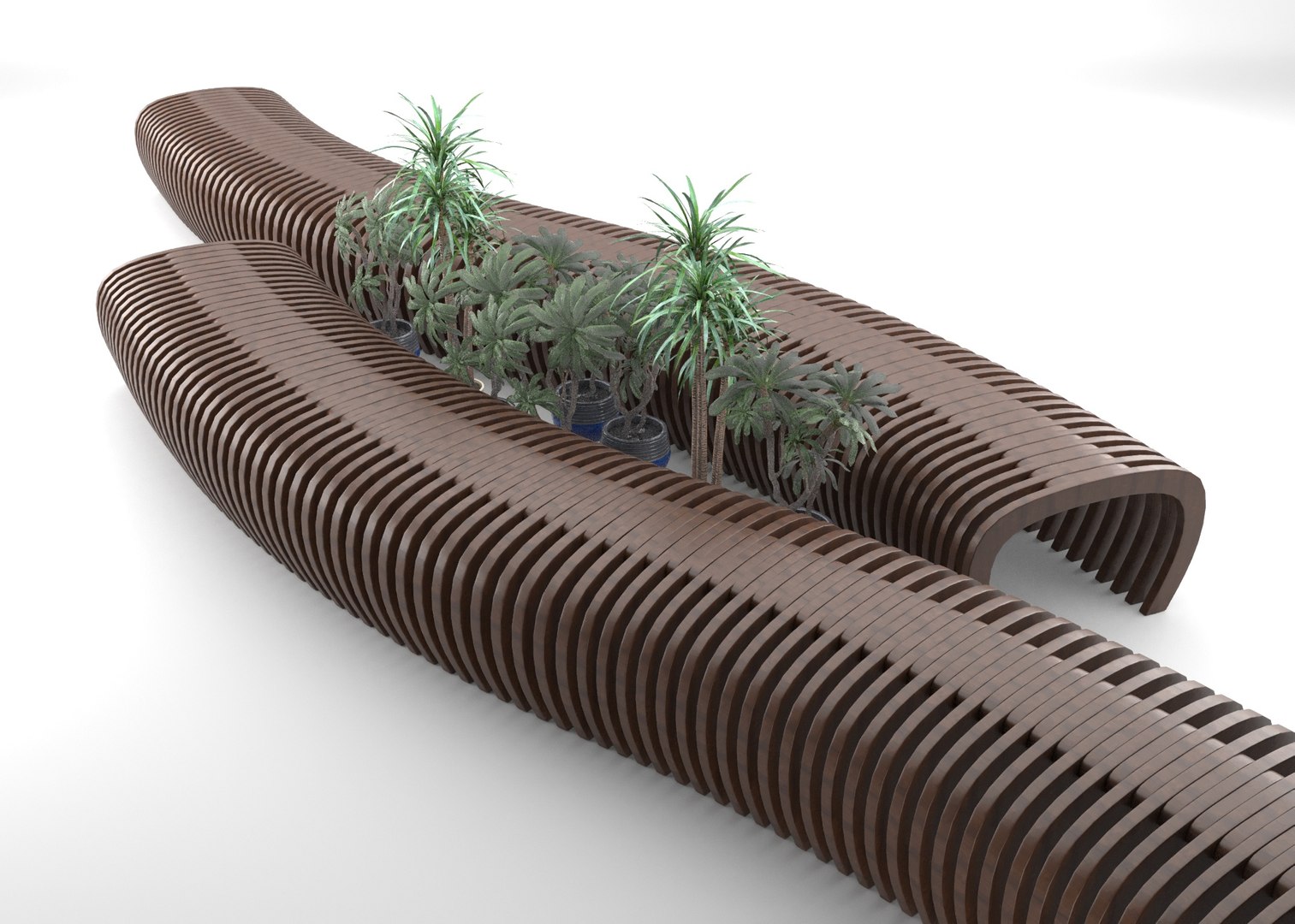 Parametric Wooden Bench Model - TurboSquid 1659340