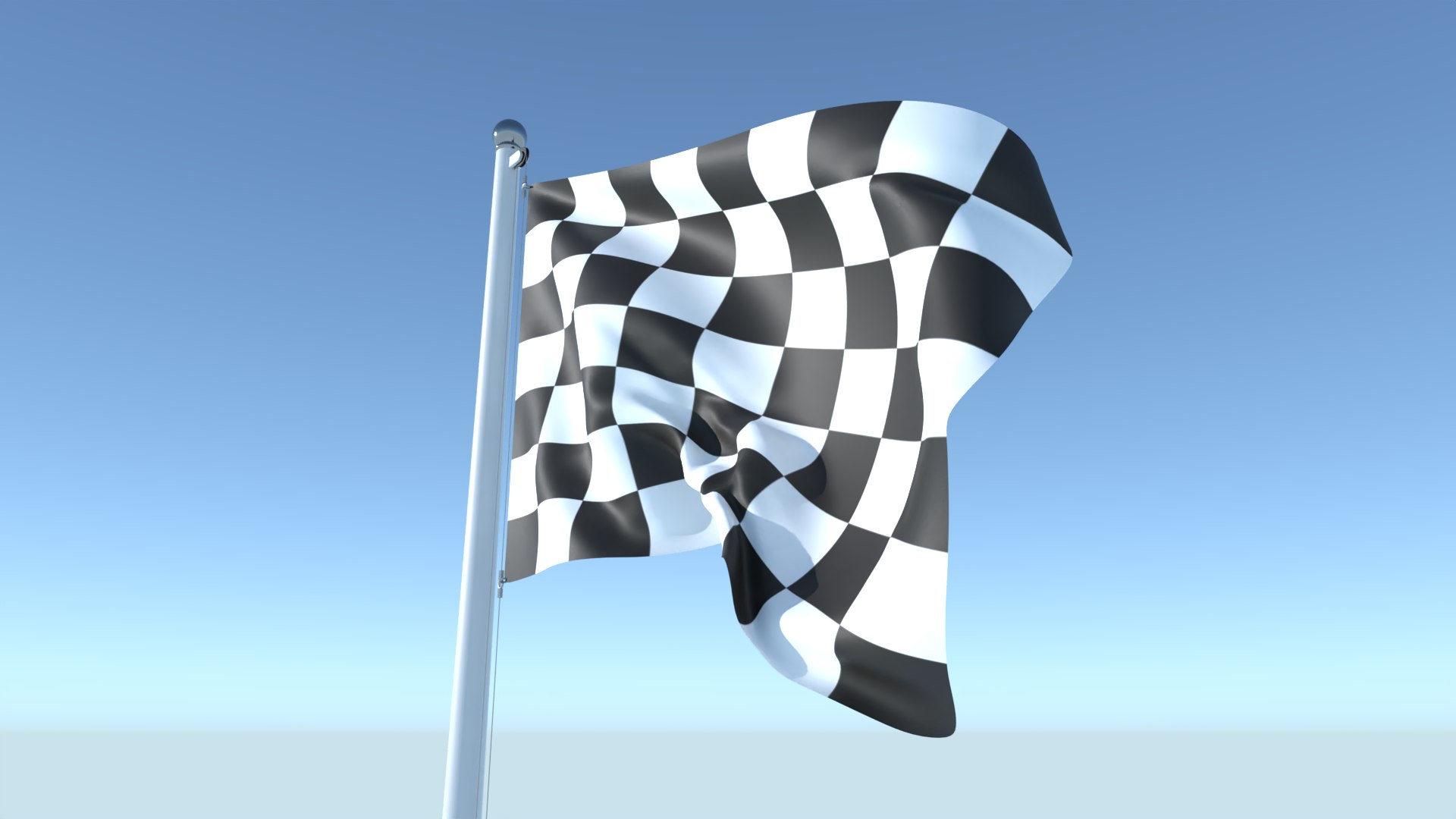 Animated Racing Flag 3D - TurboSquid 1752214