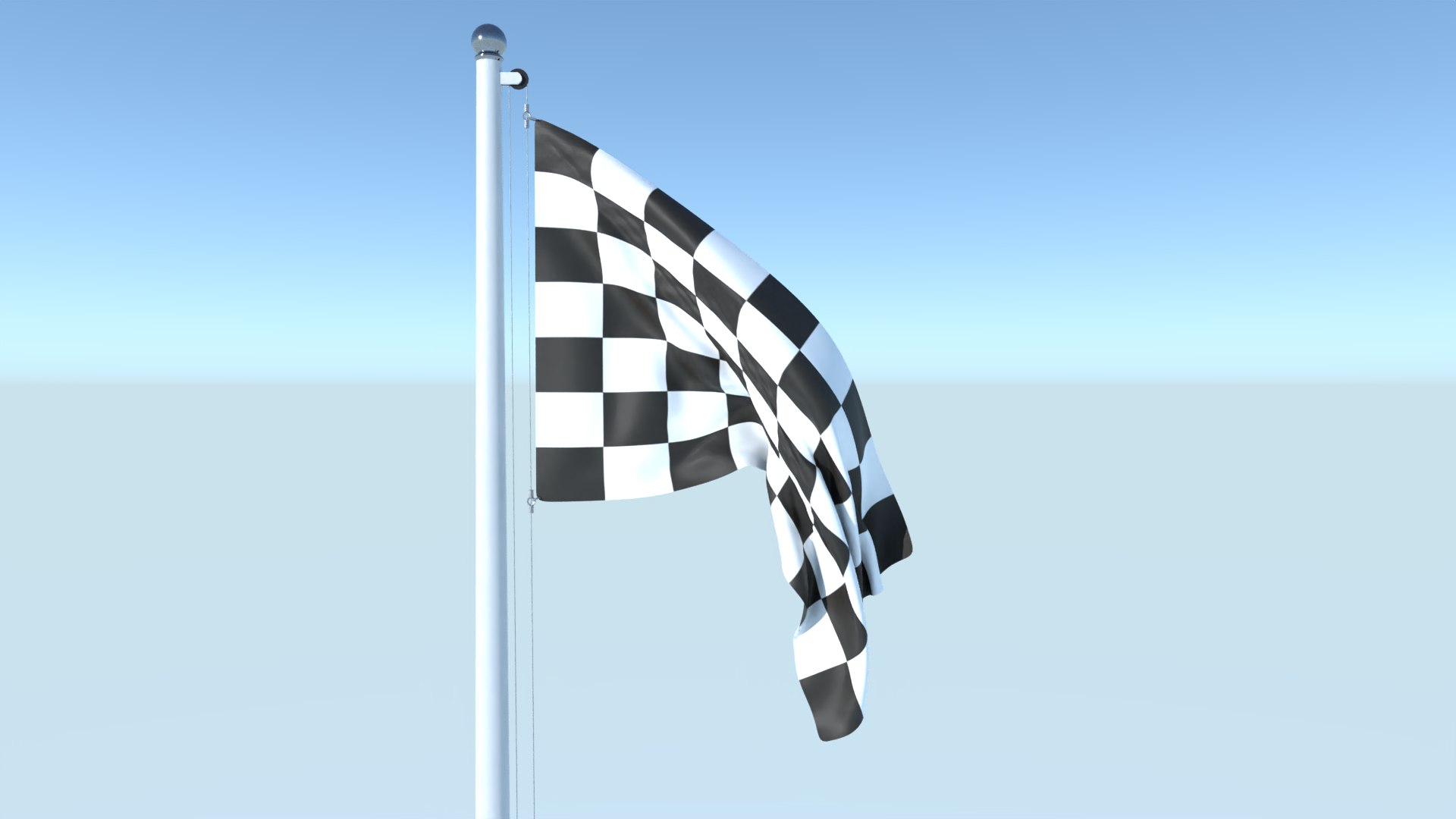 Animated Racing Flag 3D - TurboSquid 1752214