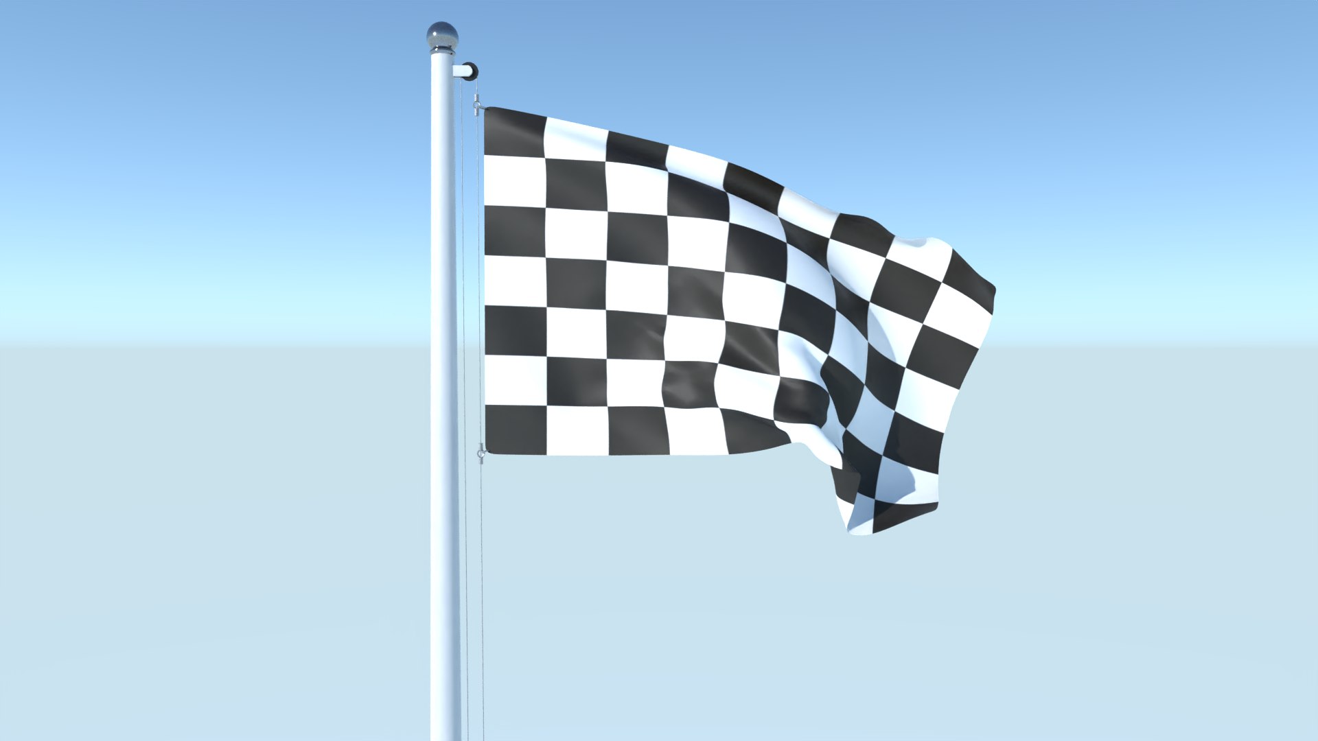 Animated Racing Flag 3D - TurboSquid 1752214