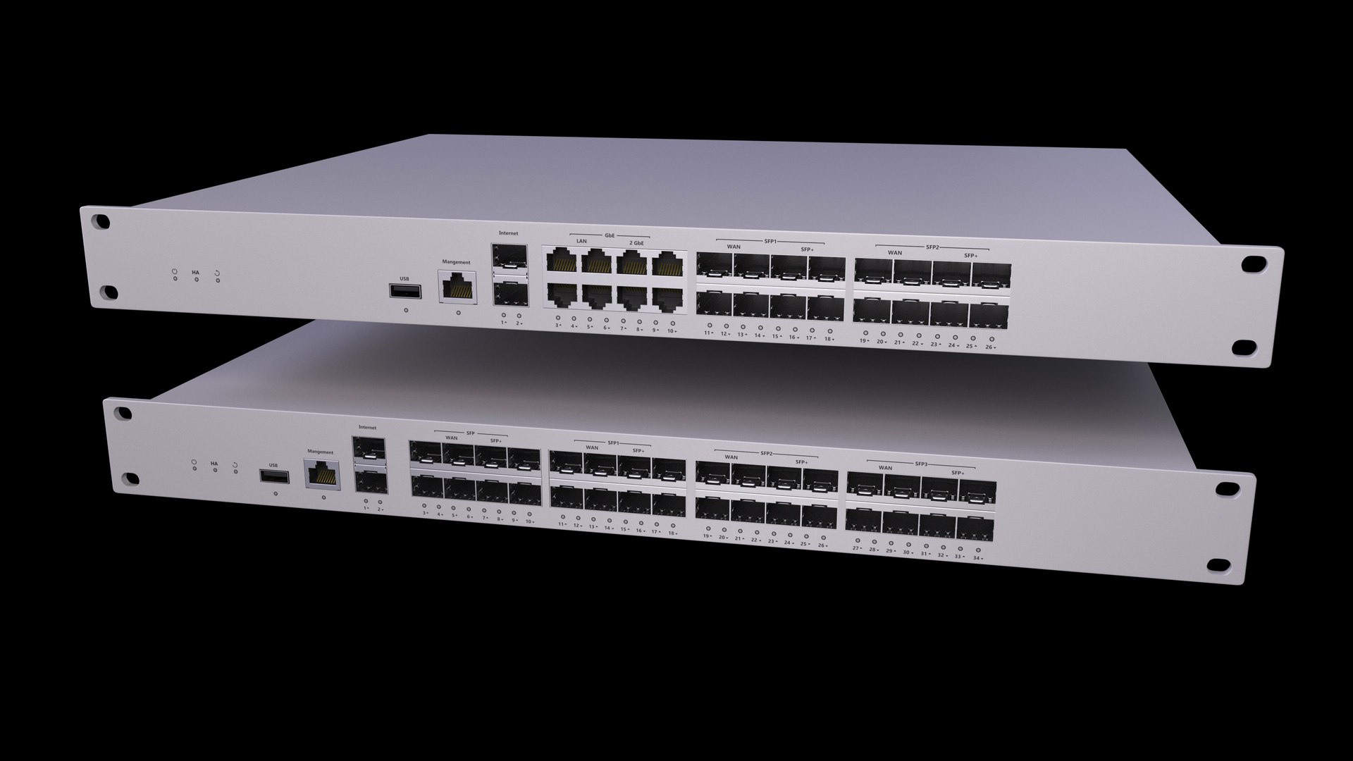 Network Firewall and Switch 3D model - TurboSquid 2025583