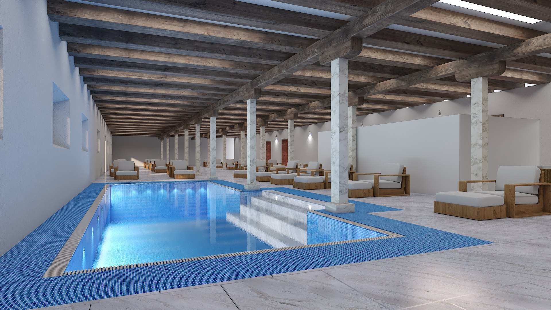 SPA Pool Scene 02 model - TurboSquid 1816589