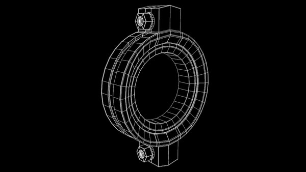 3D metal pipe holder clamp model - TurboSquid 1341032