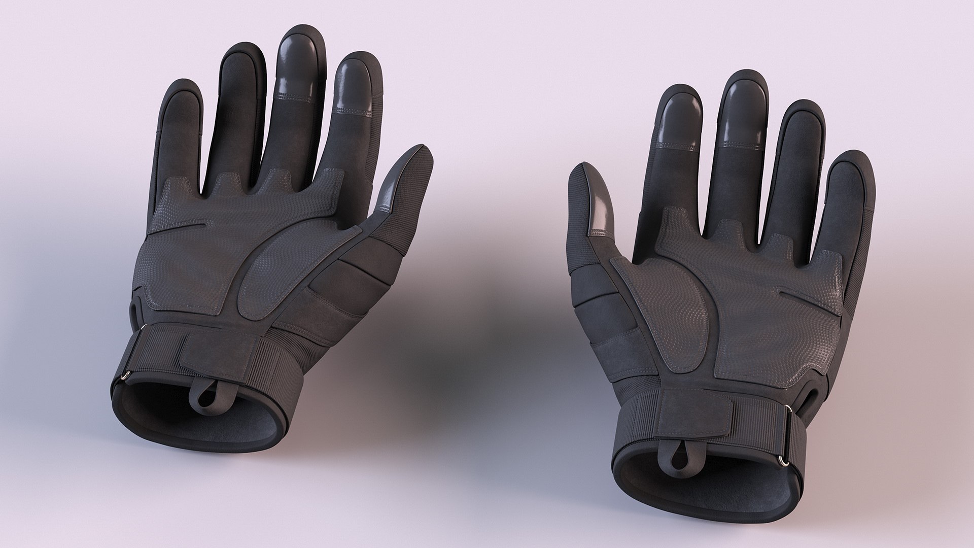 3D Black Armor Gloves Rigged for Maya model - TurboSquid 2146096