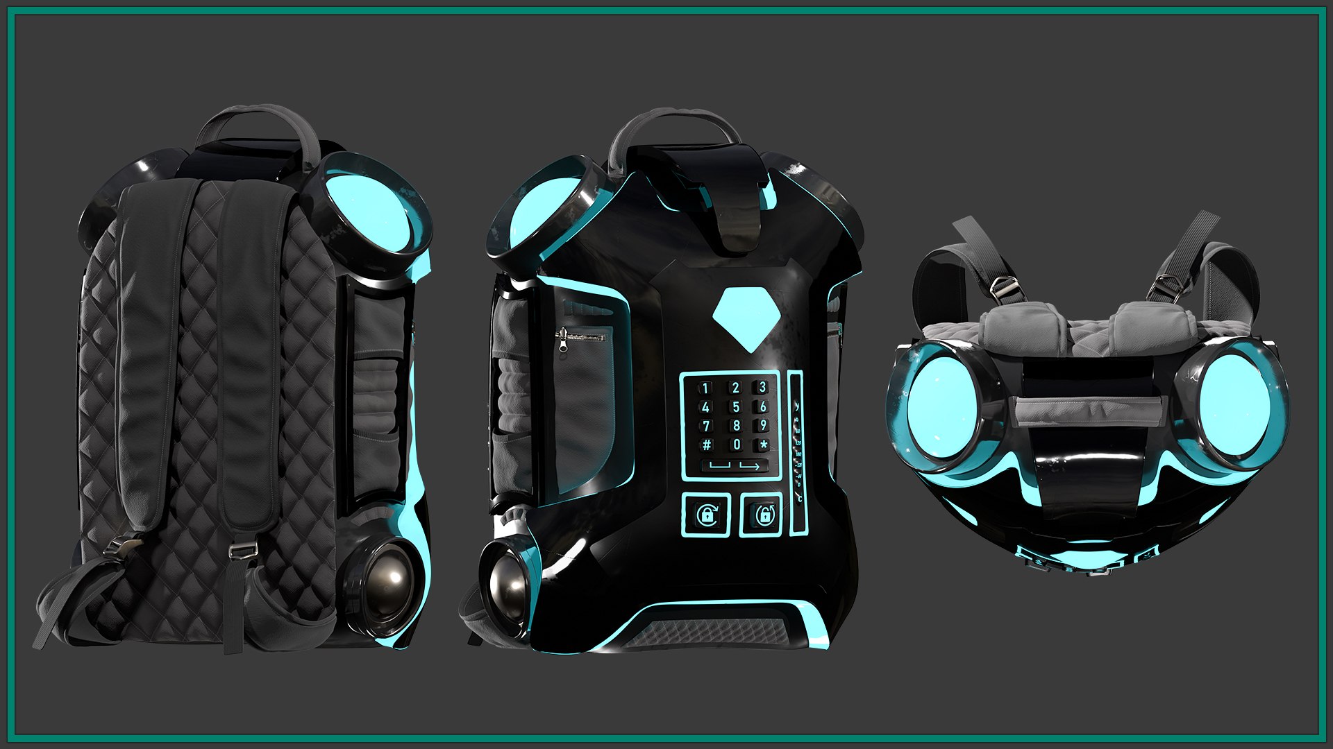 3D Model SCI-FI Backpack With Texture And Smart Material - TurboSquid ...