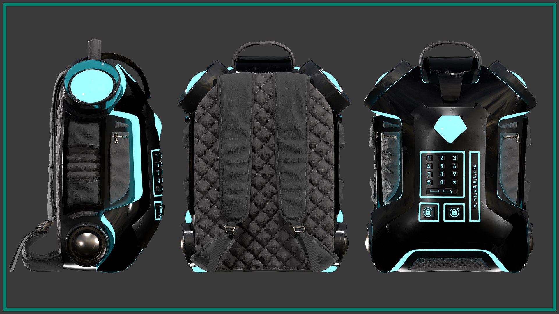 3D Model SCI-FI Backpack With Texture And Smart Material - TurboSquid ...