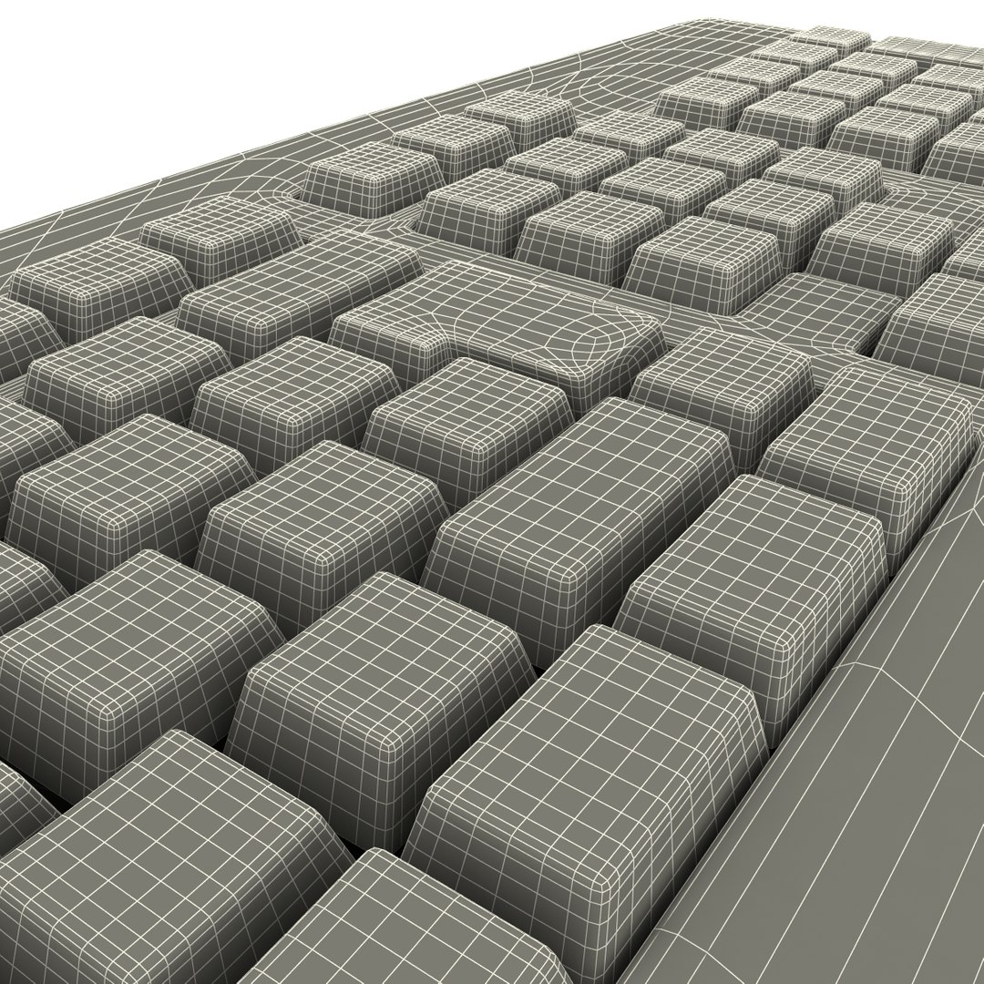 3dsmax Keyboard Modelled