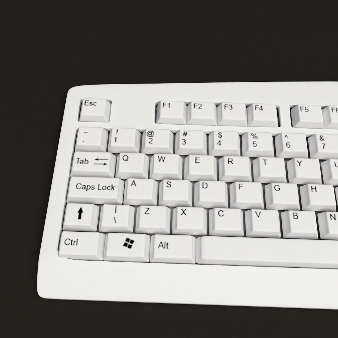 3dsmax Keyboard Modelled