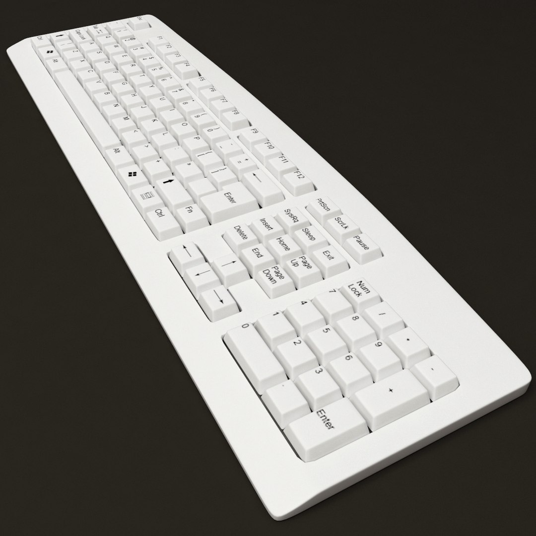 3dsmax Keyboard Modelled