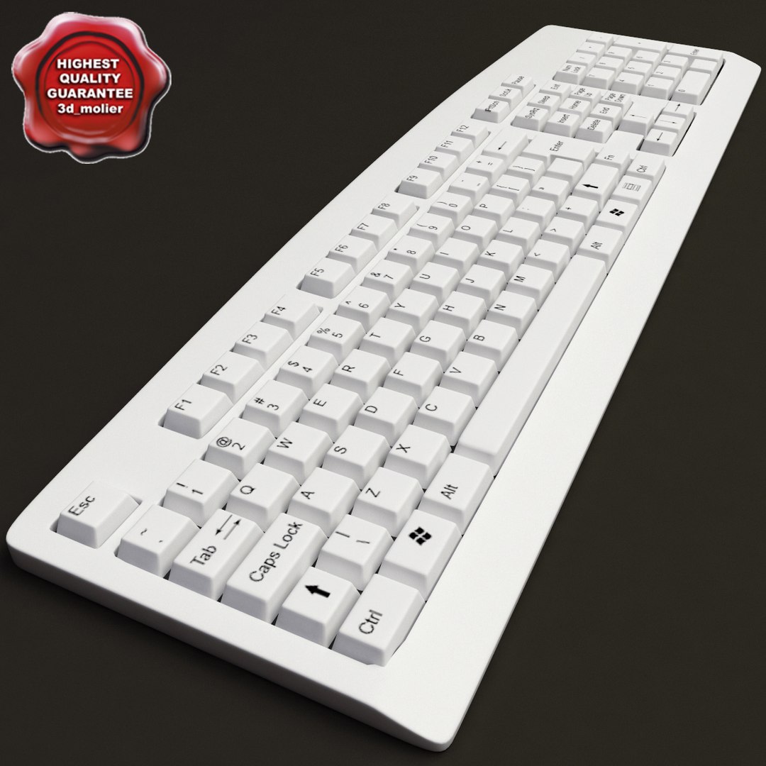 3dsmax Keyboard Modelled