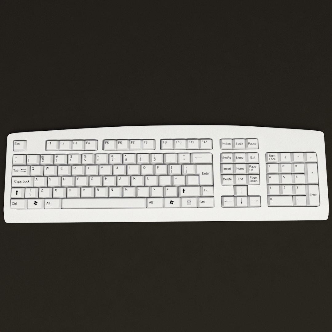 3dsmax Keyboard Modelled