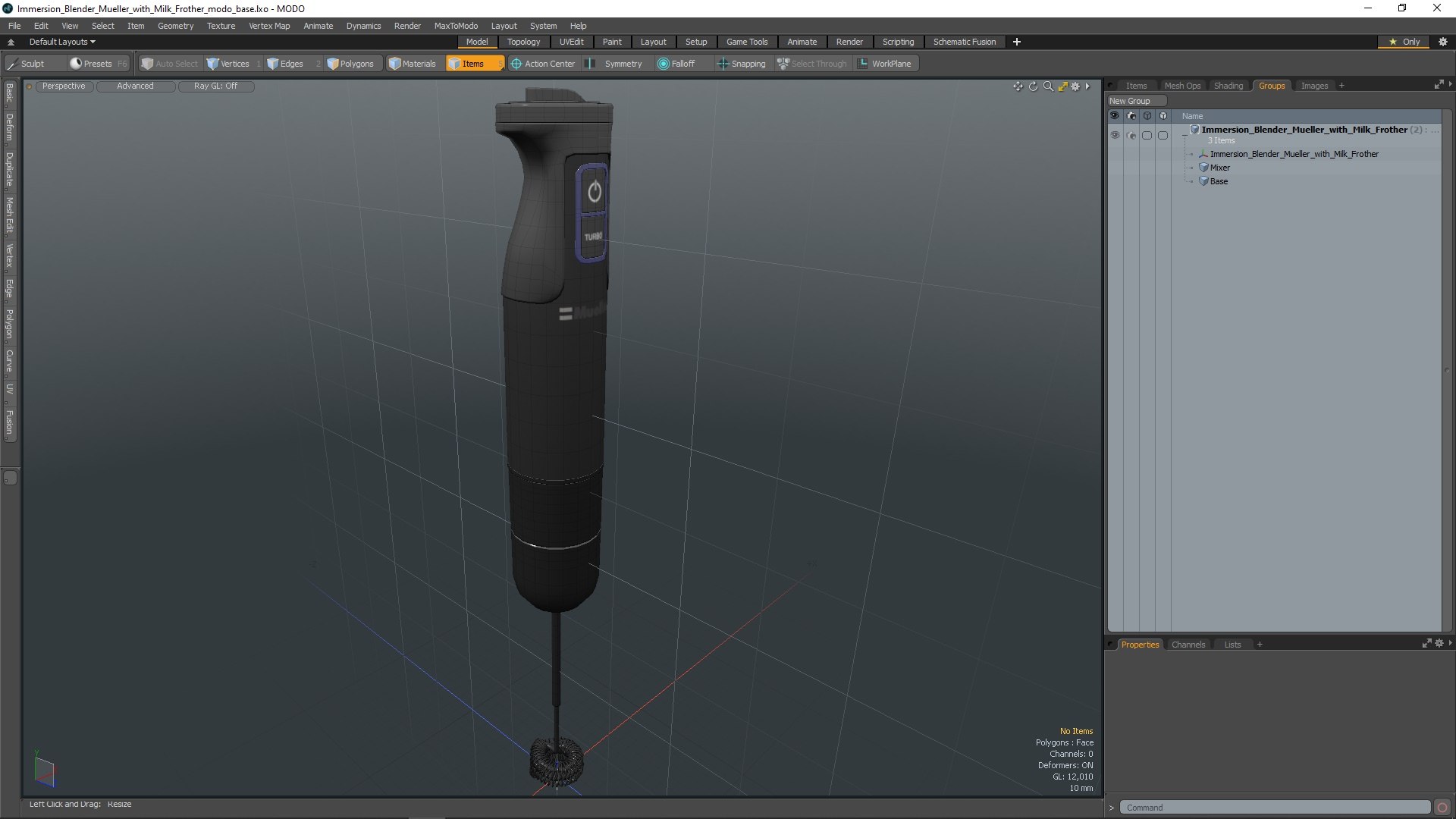 3D Immersion Blender Mueller with Milk Frother - TurboSquid 2163464