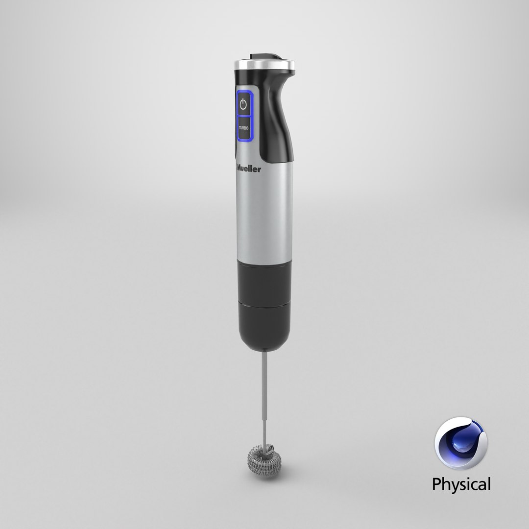3D Immersion Blender Mueller With Milk Frother - TurboSquid 2163464