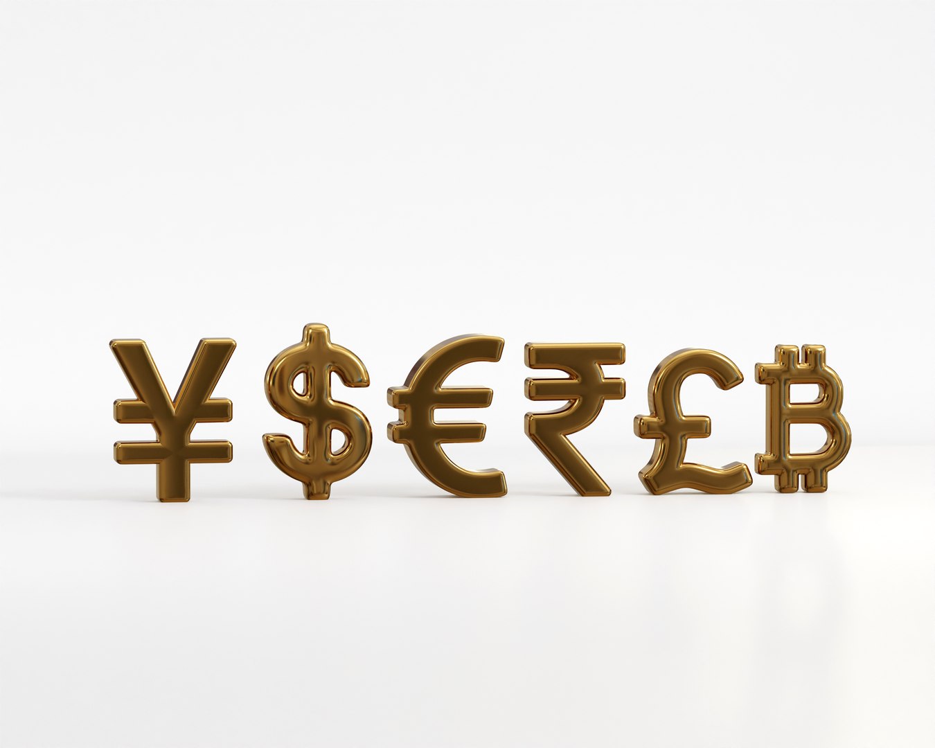 Currency Symbols Collection Model - TurboSquid 2520828