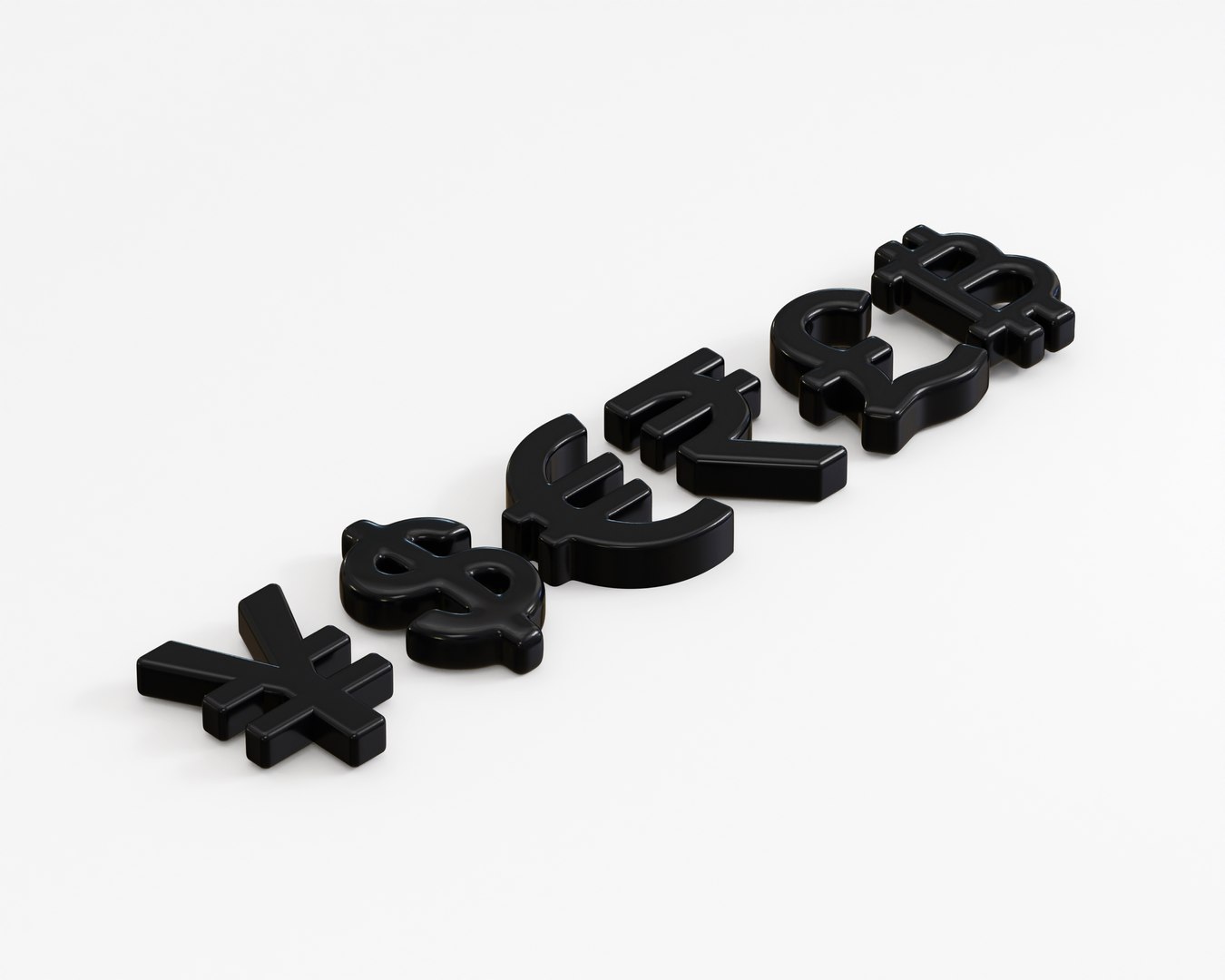 Currency Symbols Collection Model - TurboSquid 2520828