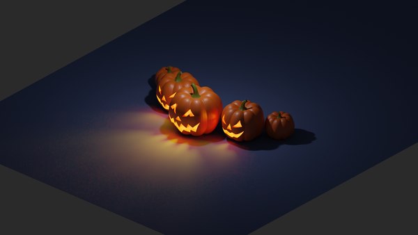 3D model Halloween Pumpkins - TurboSquid 1980416