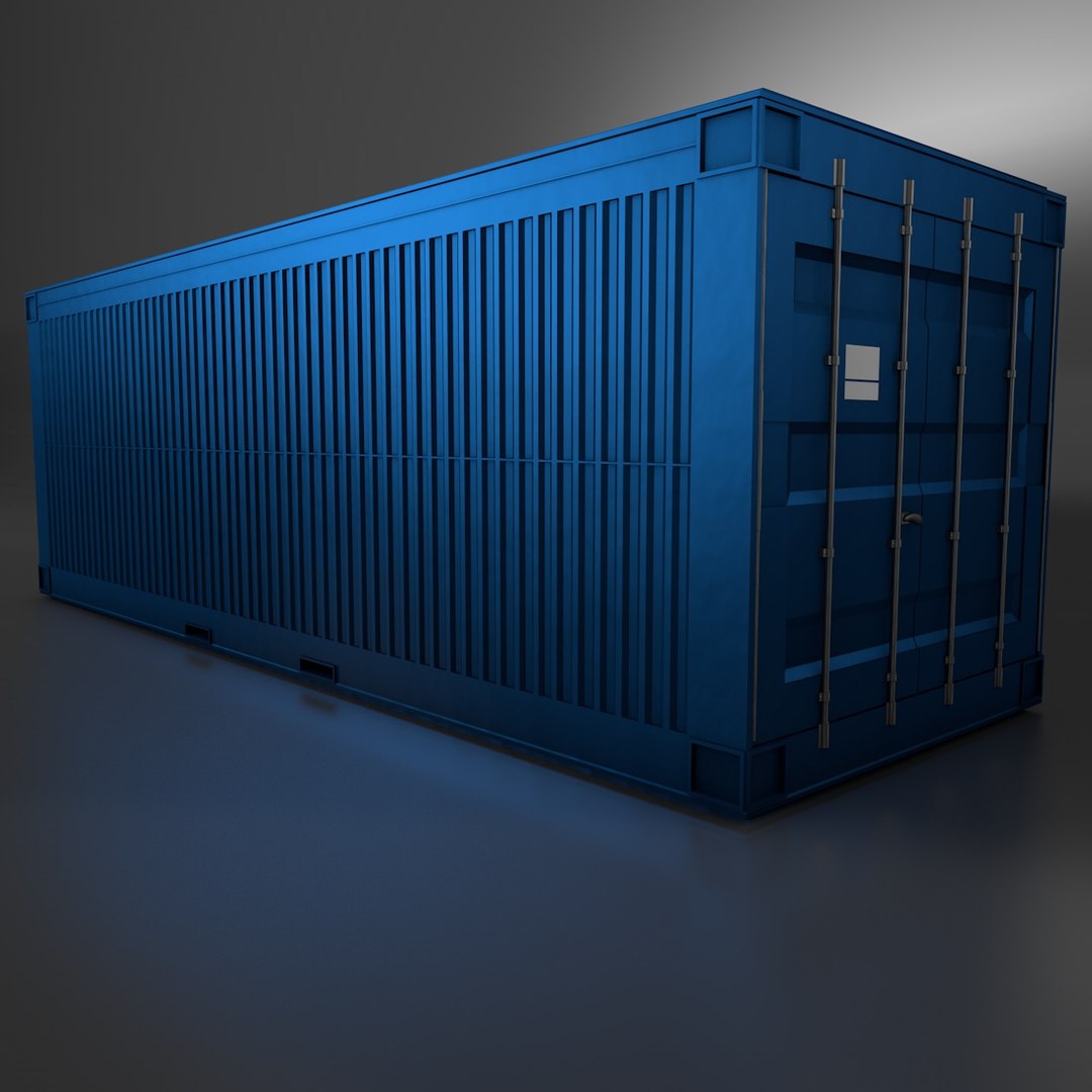 Metal Shipping Crate 3d C4d