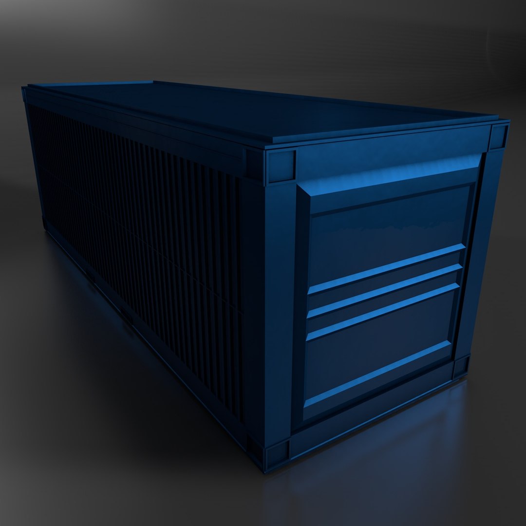 Metal Shipping Crate 3d C4d