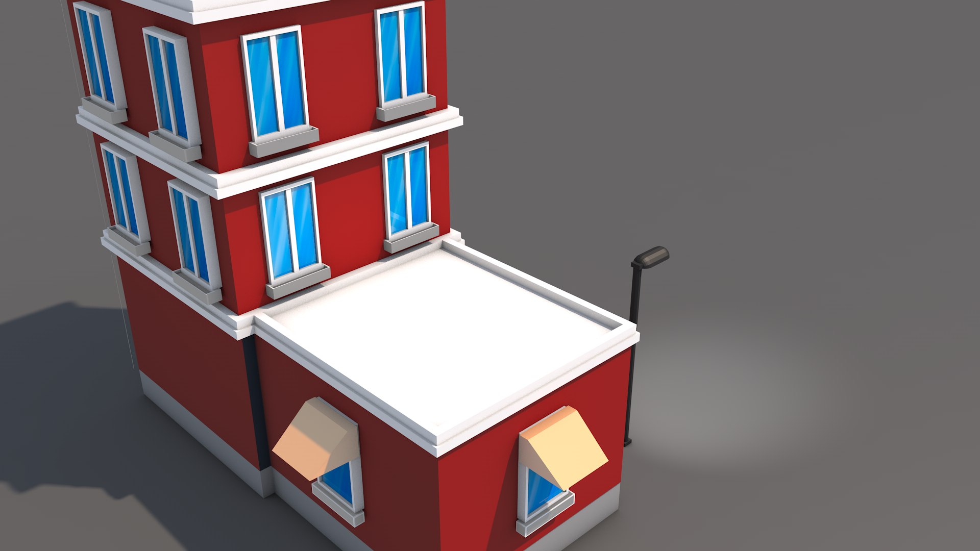 3D cartoon building - TurboSquid 1246048