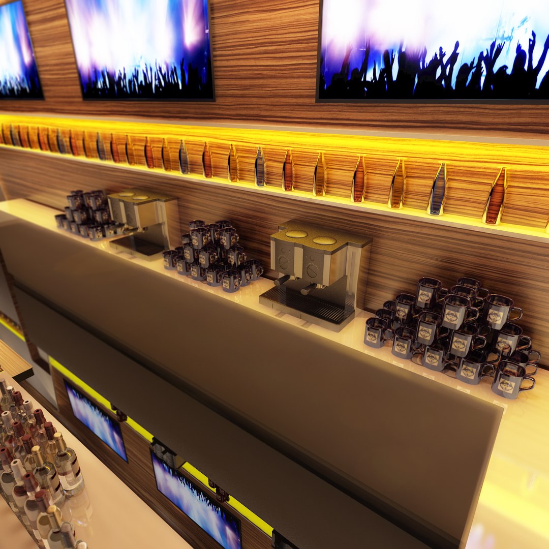 3d Modern Bar