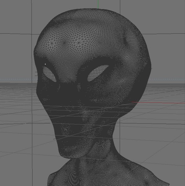 alien head 3d model