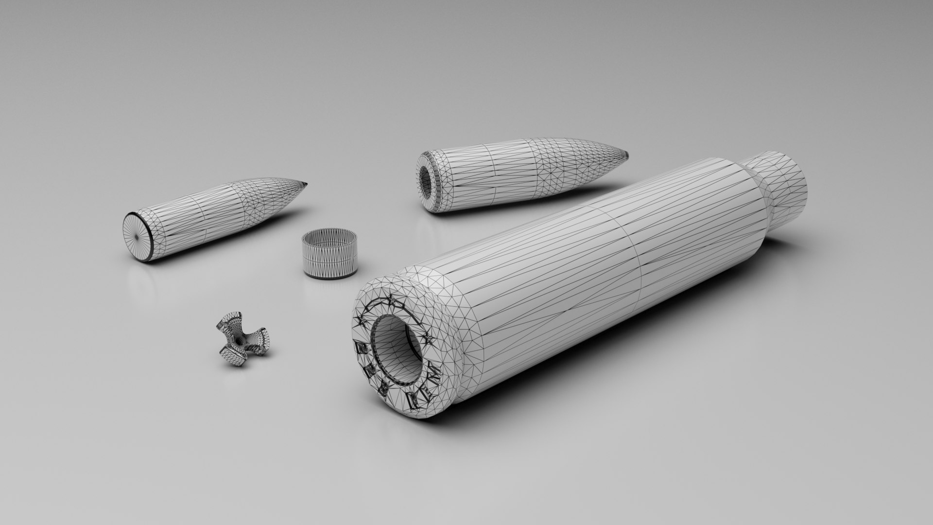 223 Cartridge 3D Model - TurboSquid 1969836