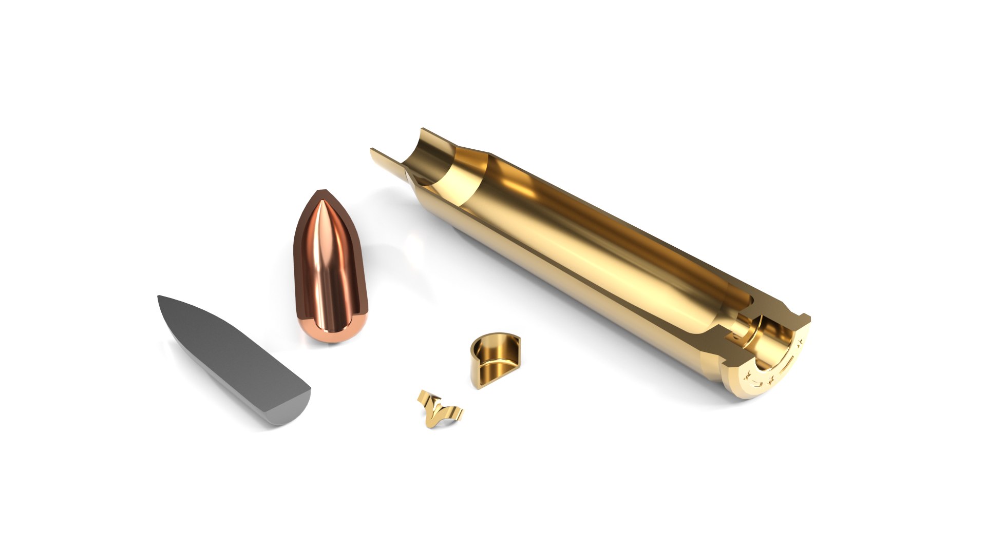 223 Cartridge 3D Model - TurboSquid 1969836