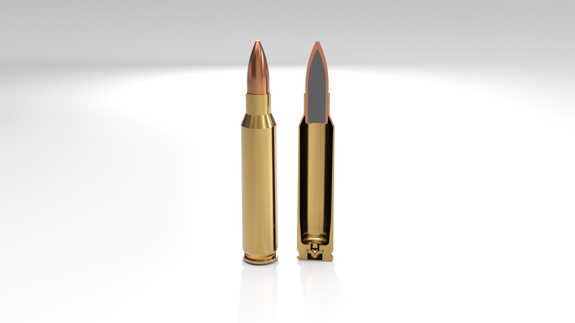 223 Cartridge 3D Model - TurboSquid 1969836