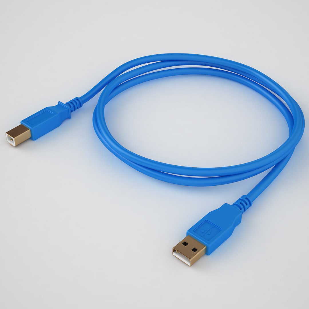3D Usb Cable - TurboSquid 1483024