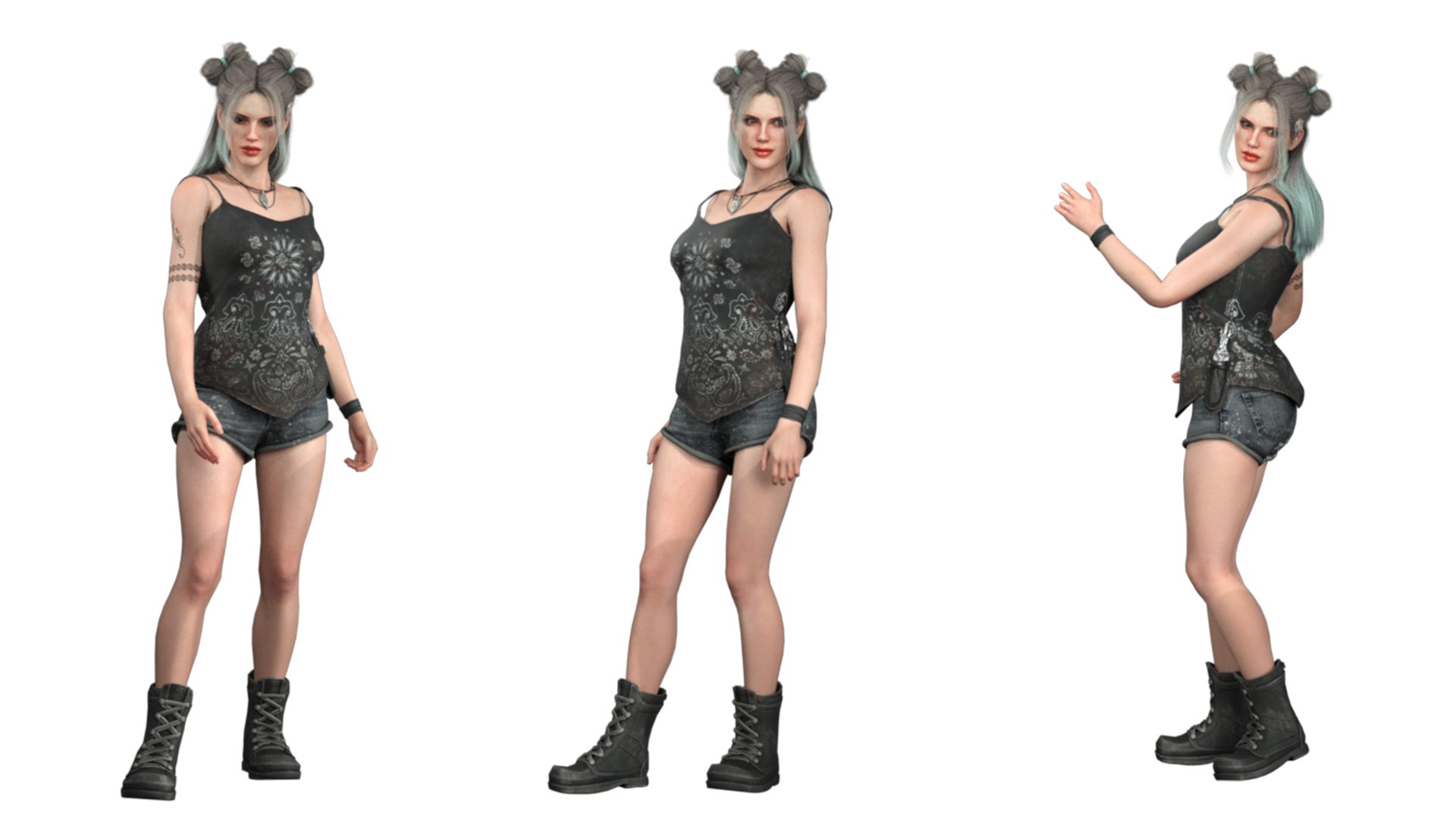 Realistic Rigged Adventure Woman Character 3D Model 3D - TurboSquid 2299152