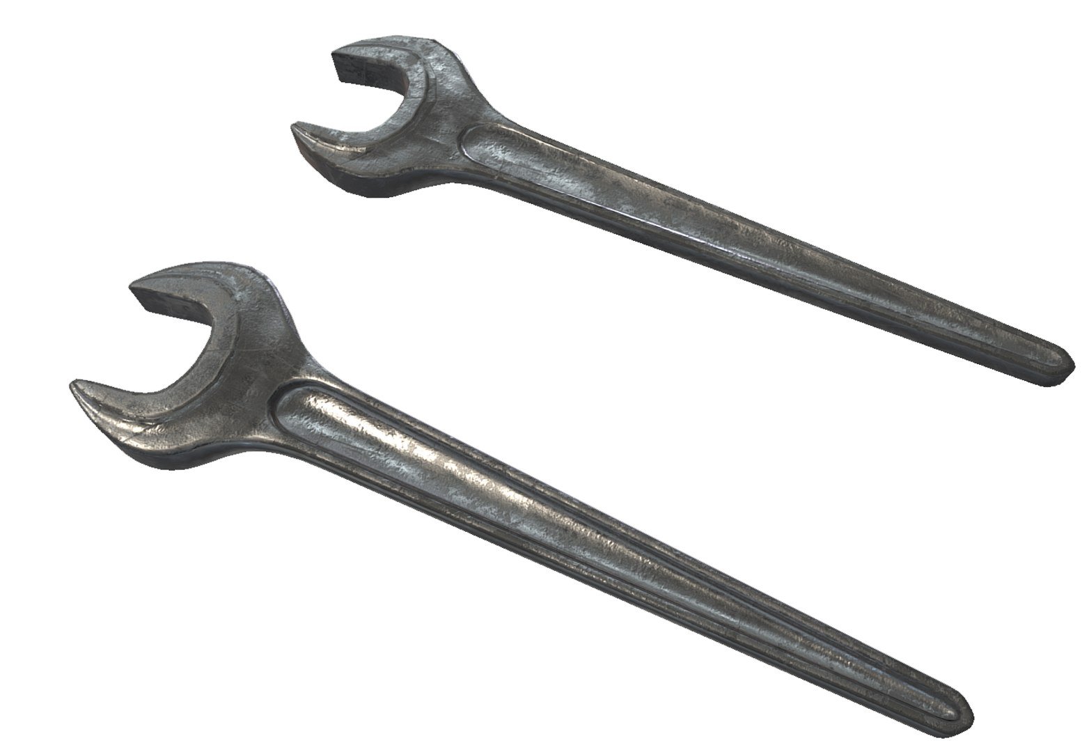 3d Model Single Open Ended Spanner