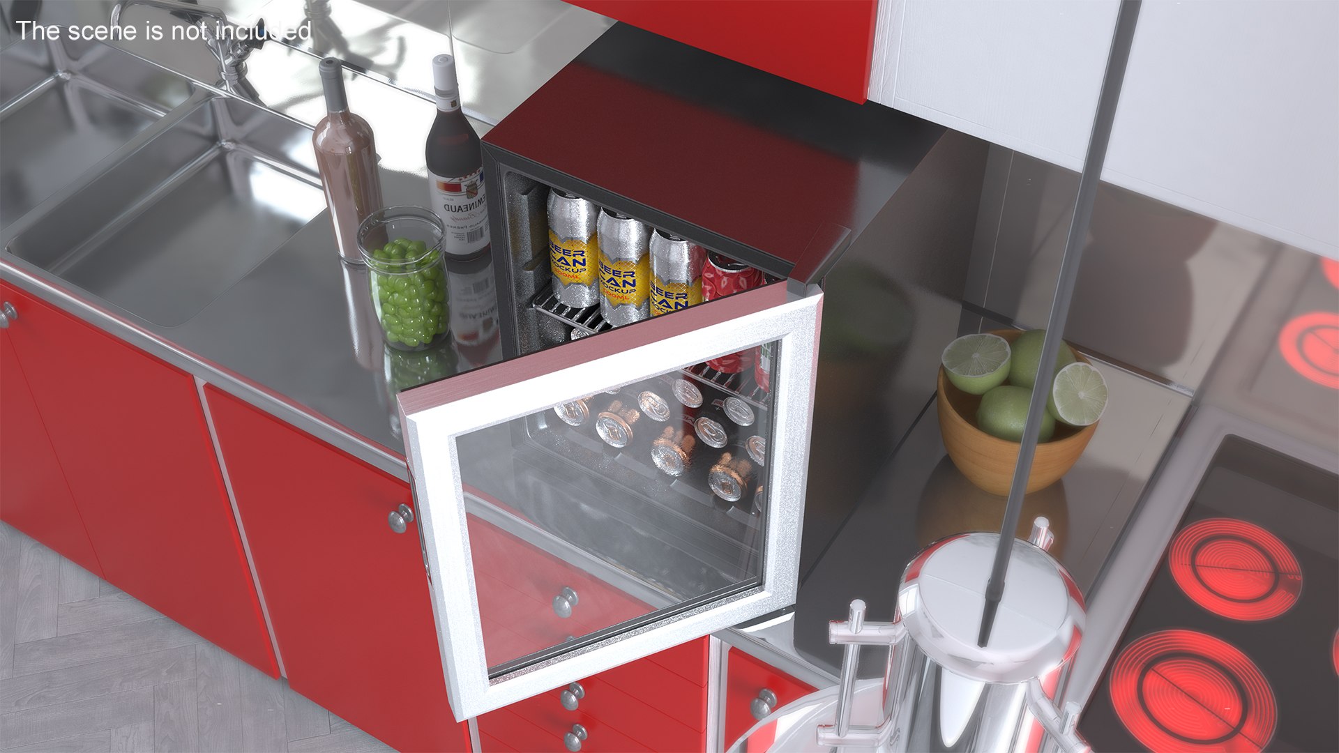 Beverage Cooler with Cans 3D model - TurboSquid 2163462