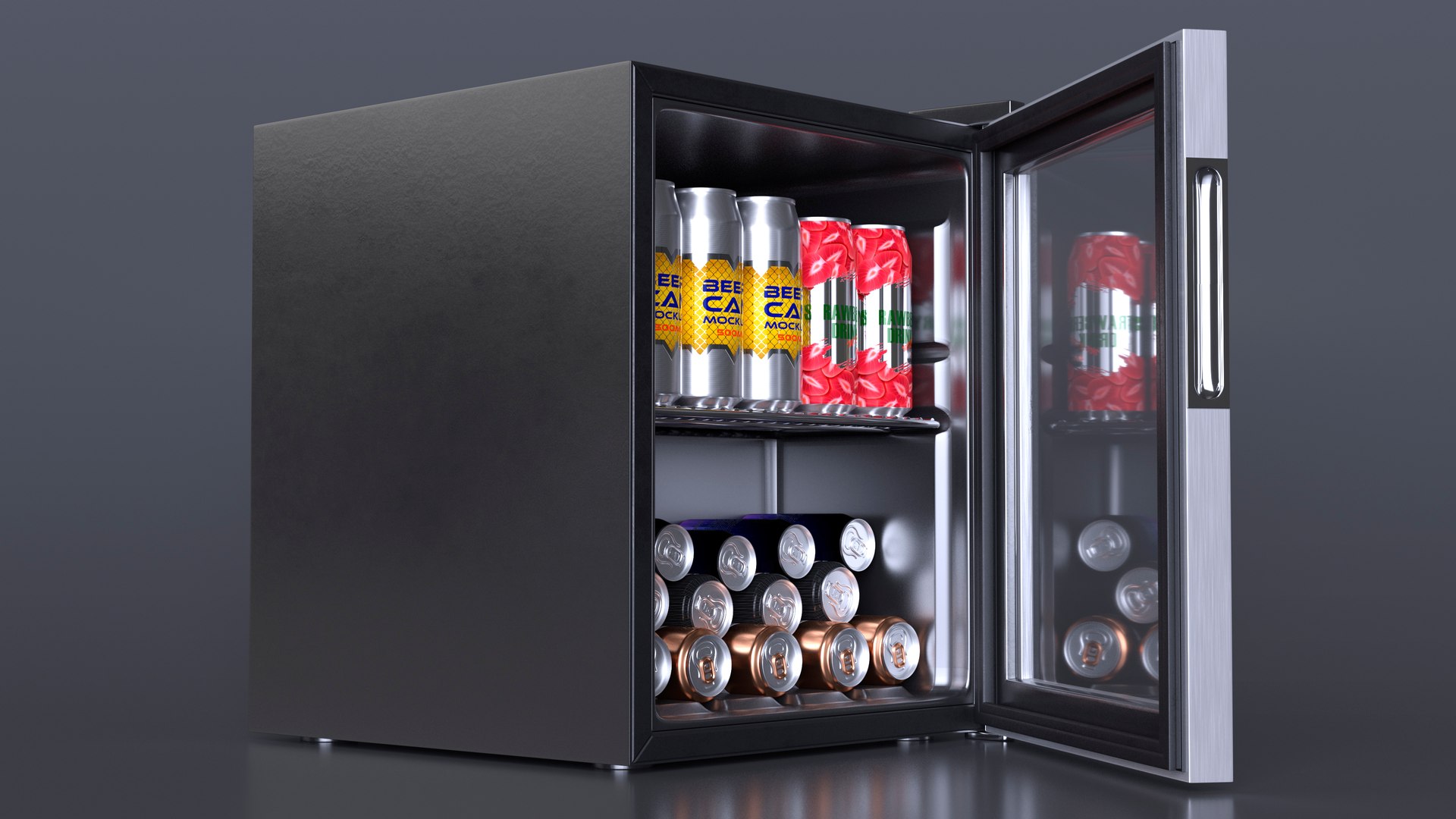 Beverage Cooler with Cans 3D model - TurboSquid 2163462