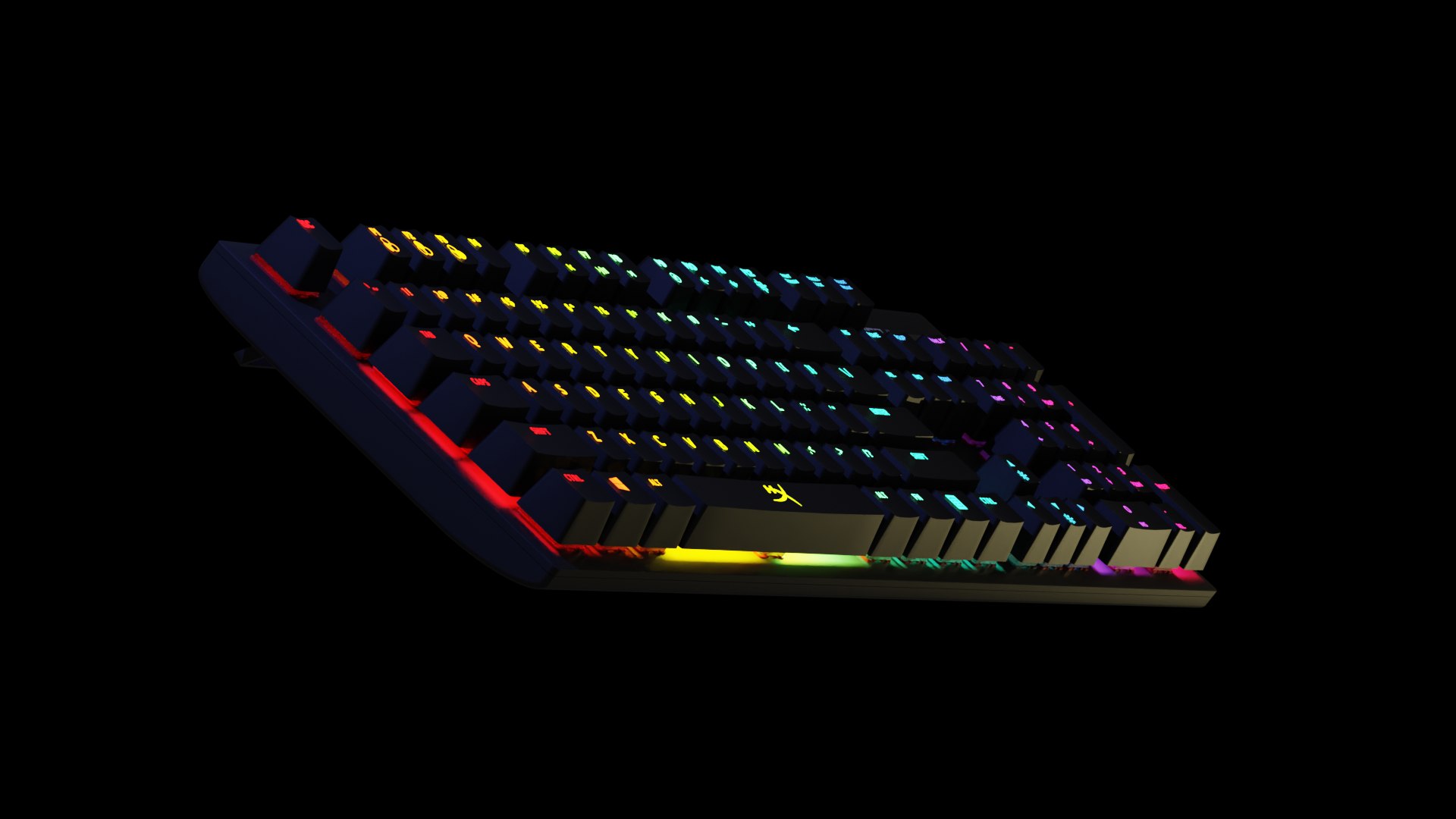 3D HyperX Alloy Origins Wireless RGB Mechanical Gaming Keyboard Model - TurboSquid 2134131
