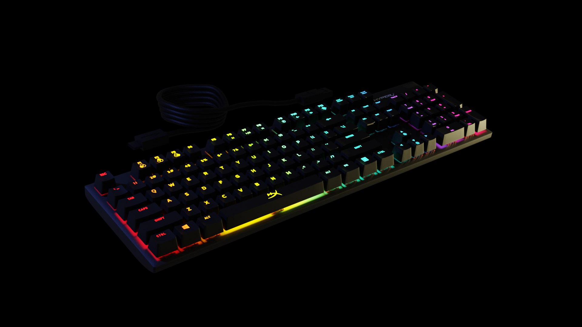 3D HyperX Alloy Origins Wireless RGB Mechanical Gaming Keyboard Model ...