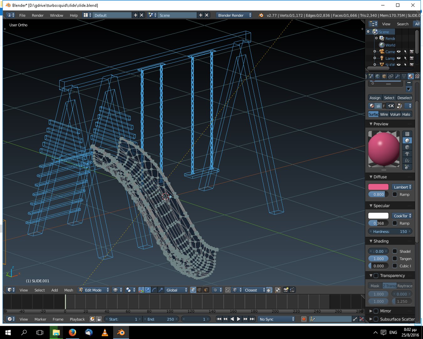 3d Model Of Slide Swings