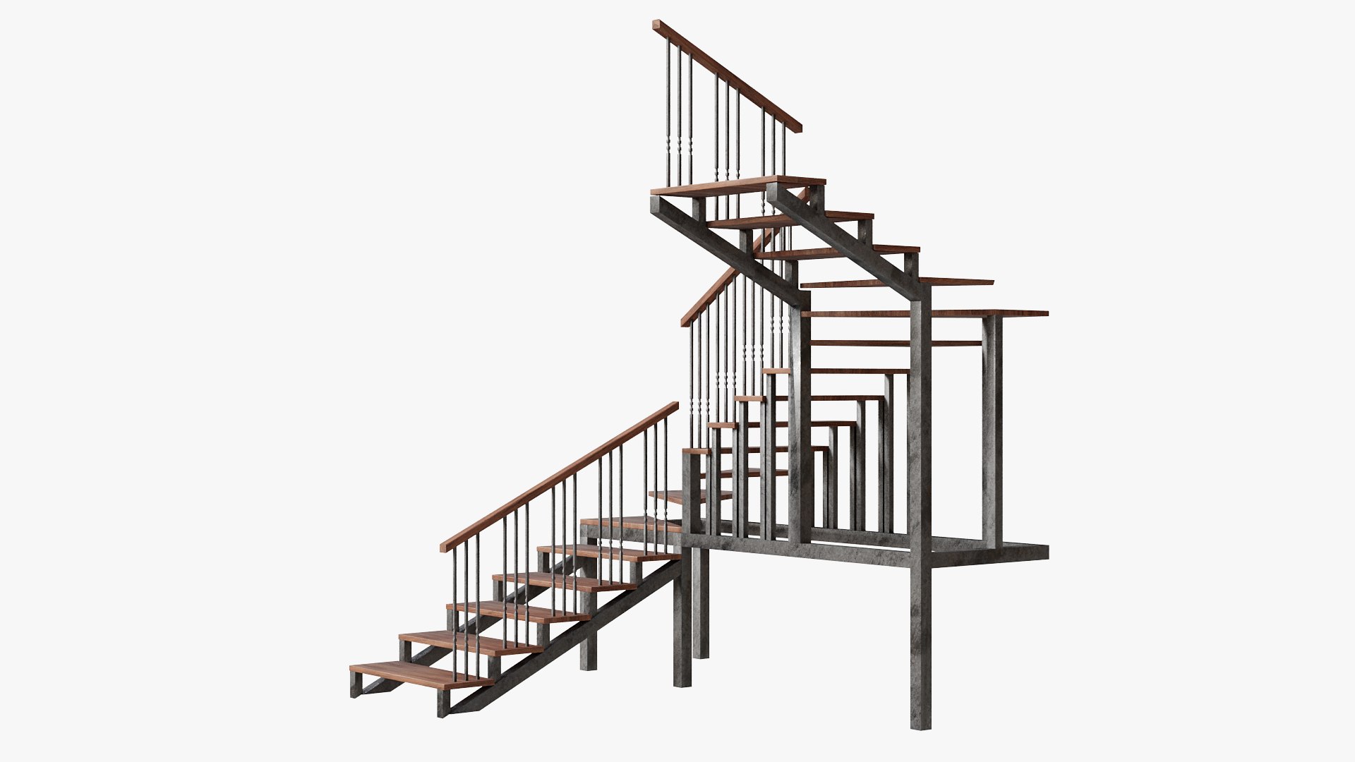 Stairs Modern 3D Model - TurboSquid 2063274