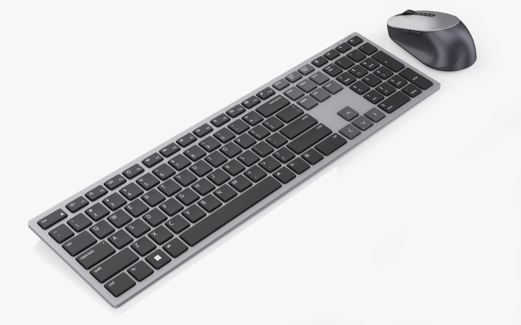 Dell Premier Multi-Device Wireless Keyboard And Mouse KM7321W 3D ...